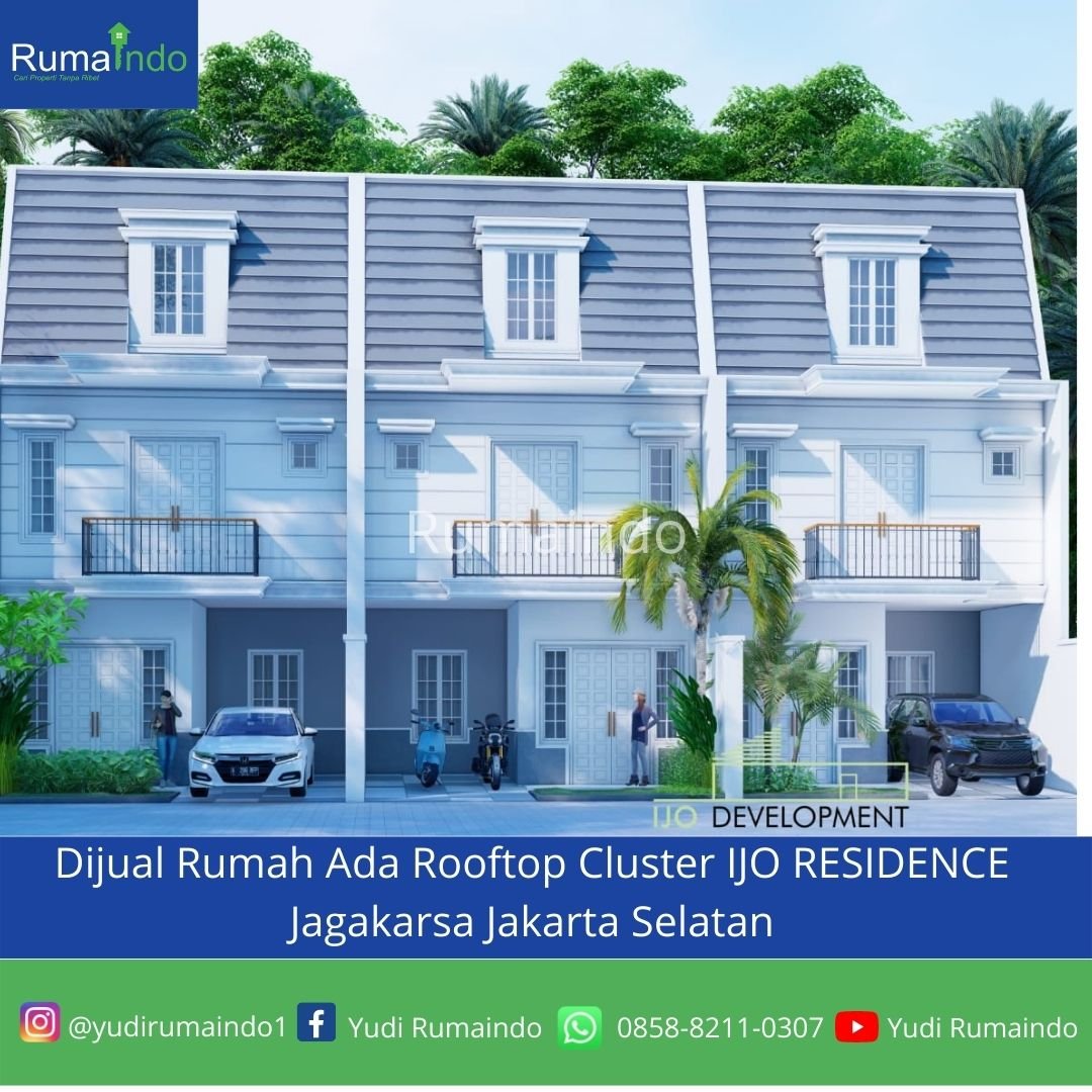 Dijual Rumah Ada Rooftop Cluster IJO RESIDENCE Jagakarsa Jakarta ...